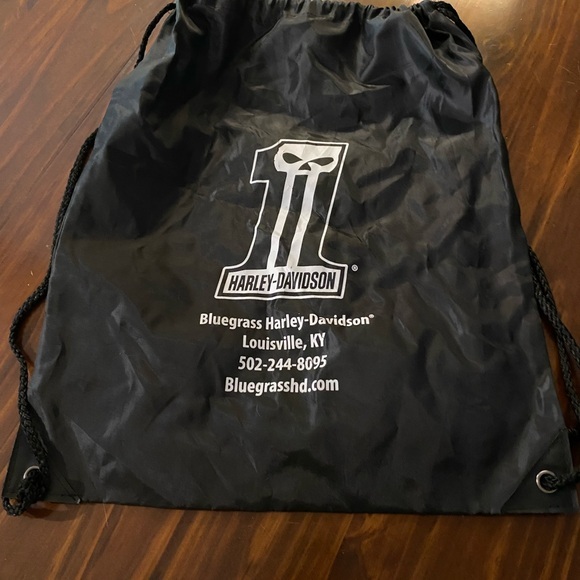 Harley-Davidson | Bags | Harleydavidson Black Drawstring Bag | Poshmark